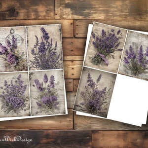 Lavender Pages and Cards for All Your DIY Projects - Etsy