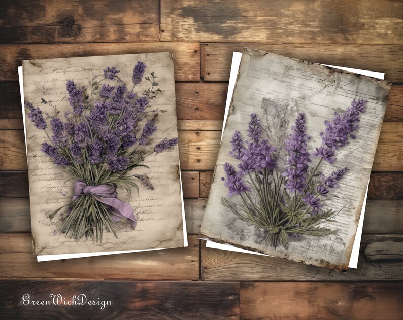 Lavender Pages and Cards for All Your DIY Projects - Etsy