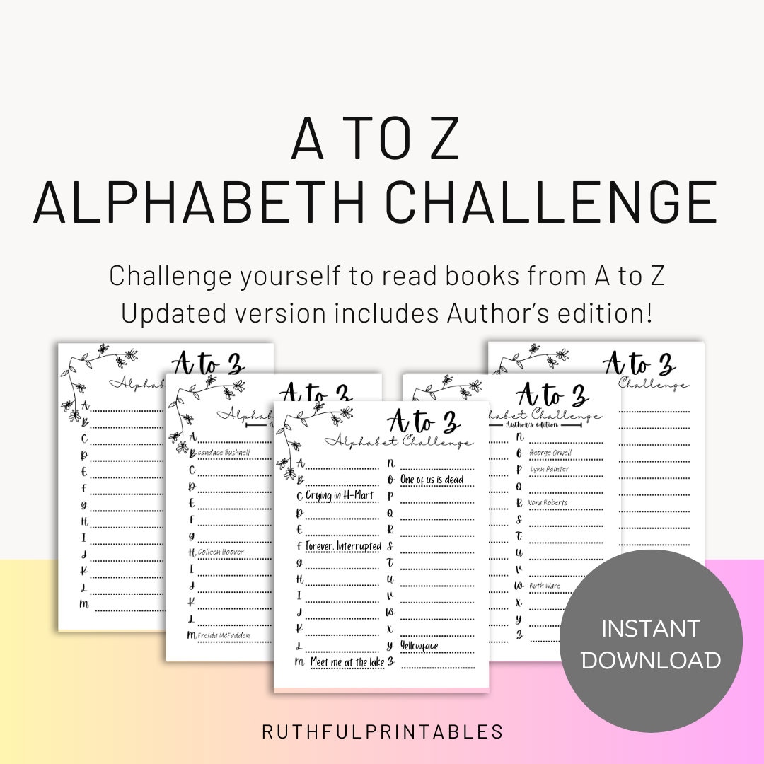 A to Z - Alphabet Challenge - Etsy