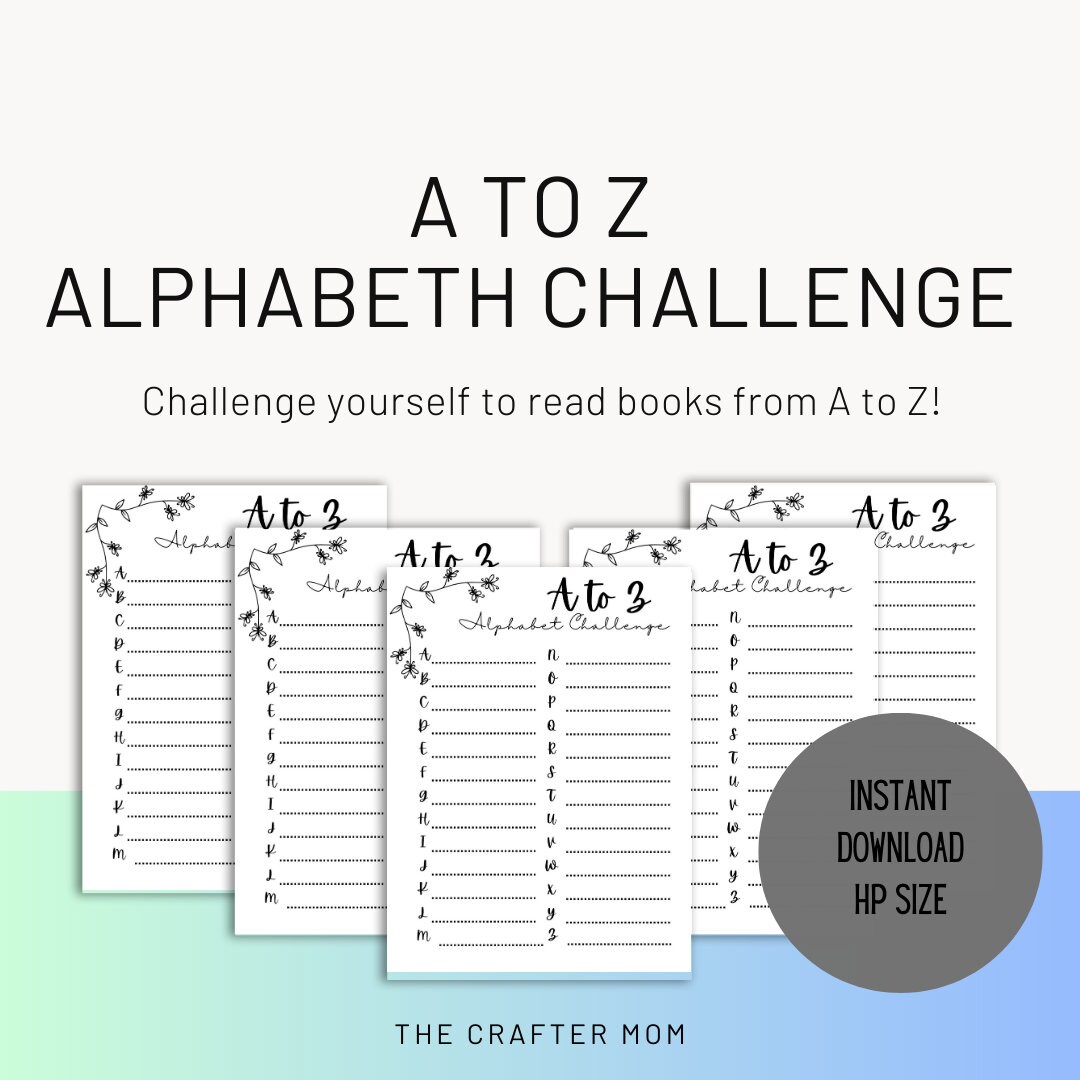 A to Z Alphabet Challenge - Etsy