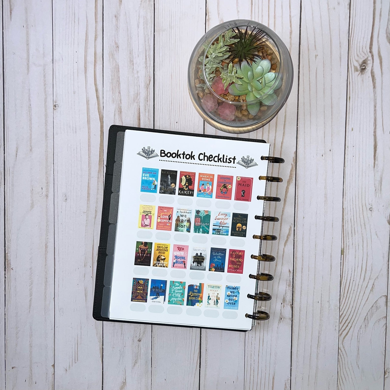 Booktok Checklist 1 - Etsy