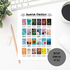 Booktok Checklist 1 - Etsy