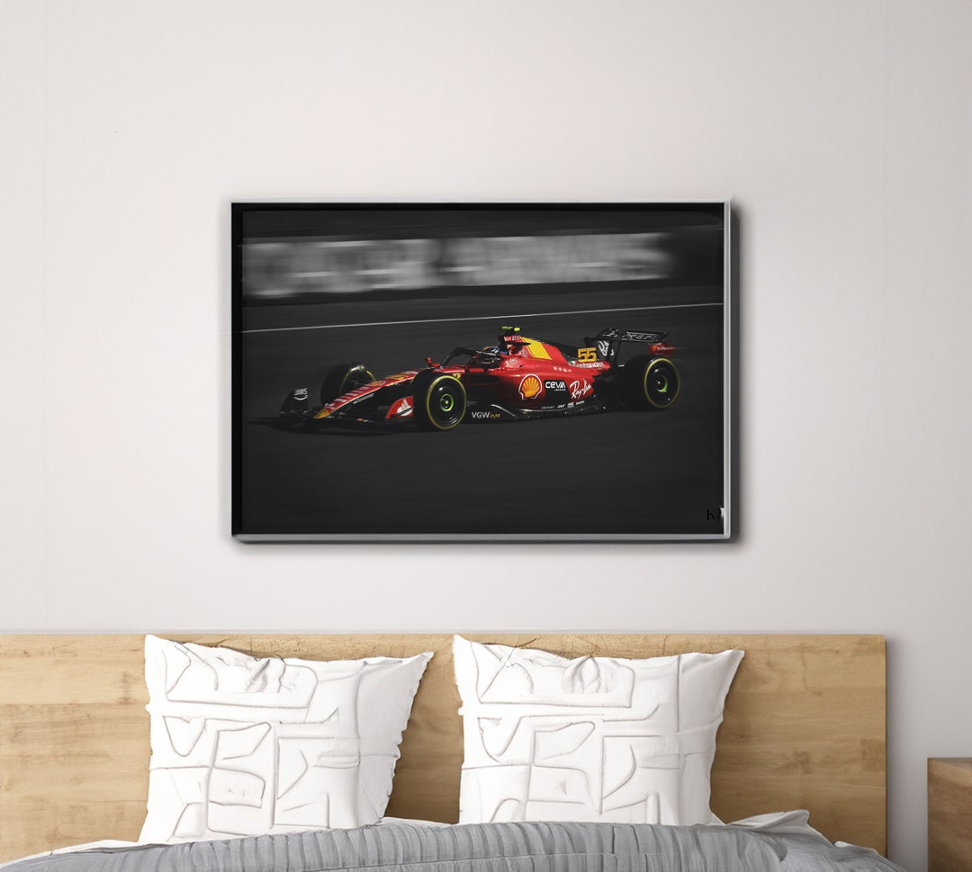 Ferrari Formula 1 Car Print 2023 - Charles Leclerc & Carlos Sainz - Etsy