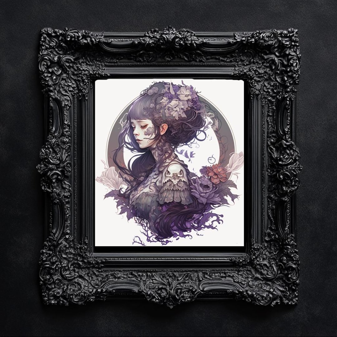 Pastel Goth Girl Matte Paper Poster - Etsy