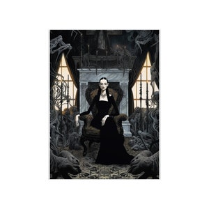 Morticia Addams Premium Matte Vertical Poster - Etsy
