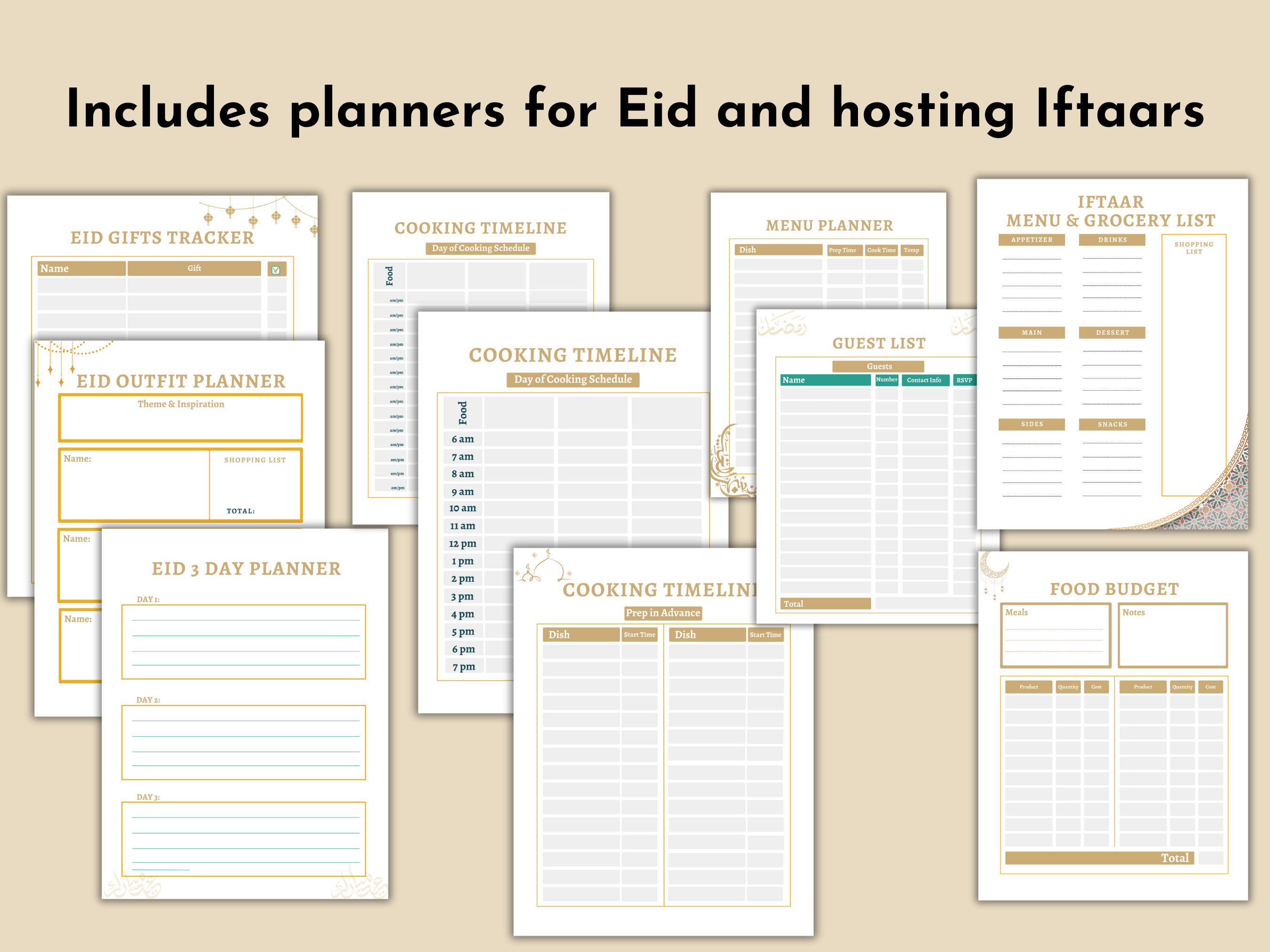 Ramadan Planner Printable, Ramadan Journal, Muslim Planner, Quran ...
