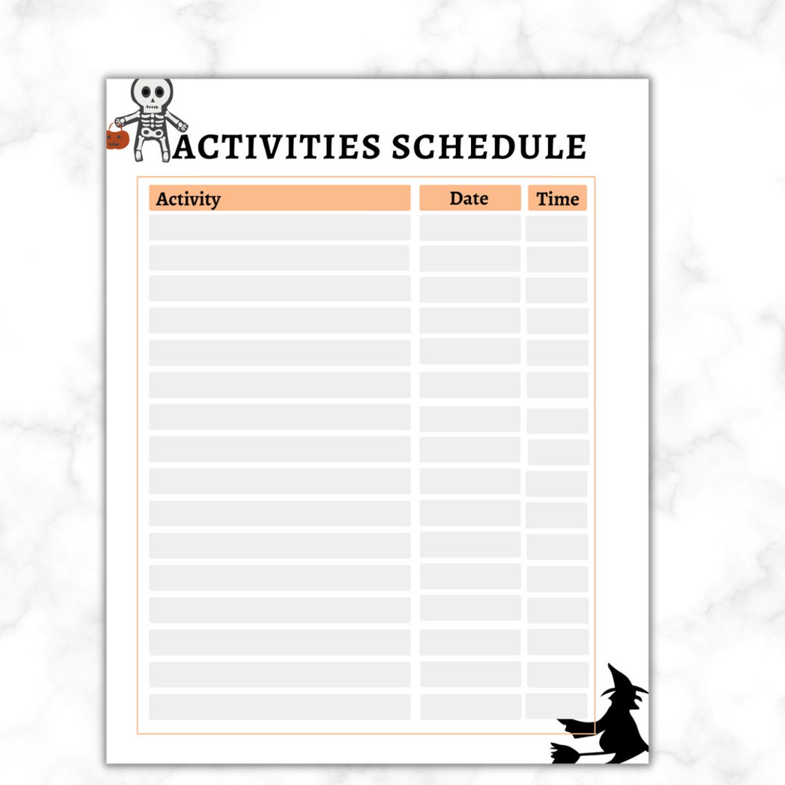 Halloween Planner Printable Halloween Party Planner - Etsy