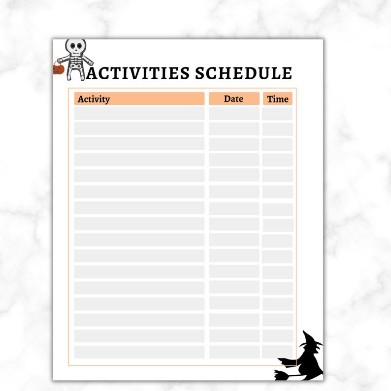 Halloween Planner Printable Halloween Party Planner - Etsy