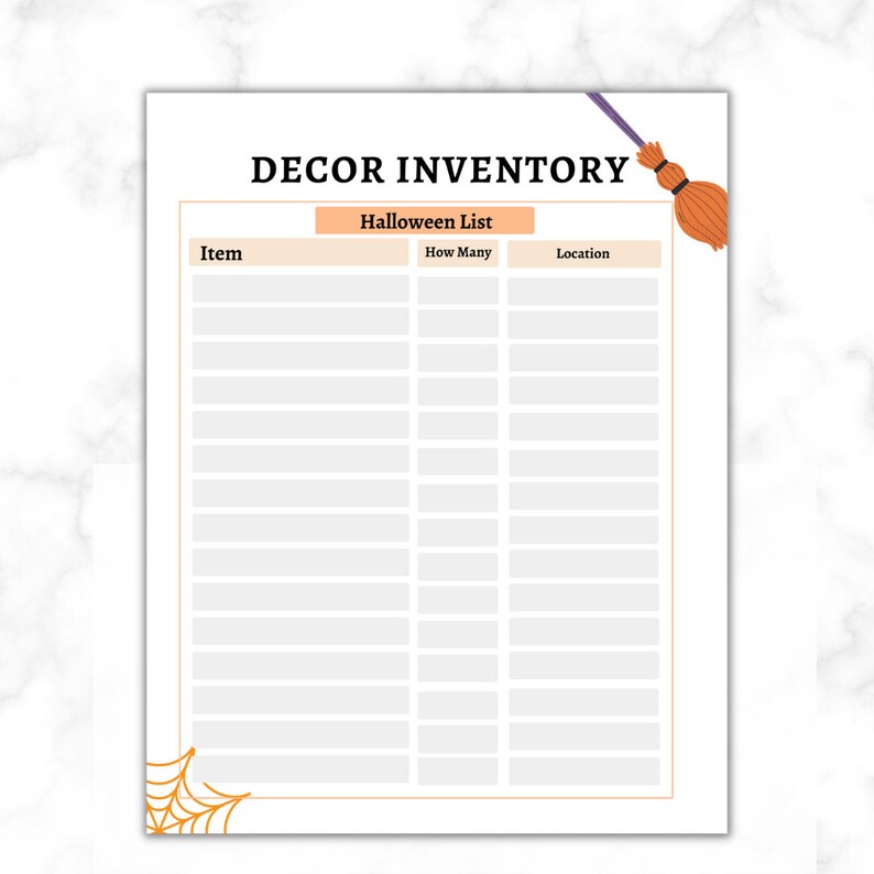 Halloween Planner Printable Halloween Party Planner - Etsy