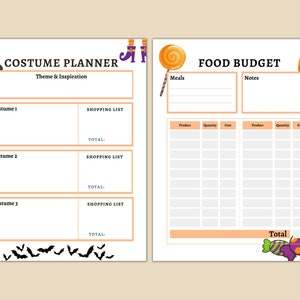 Halloween Planner Printable, Halloween Party Planner, Halloween Bundle ...