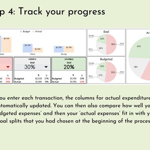 50-30-20 Planner for Google Sheets, Monthly Budget Template, Google ...