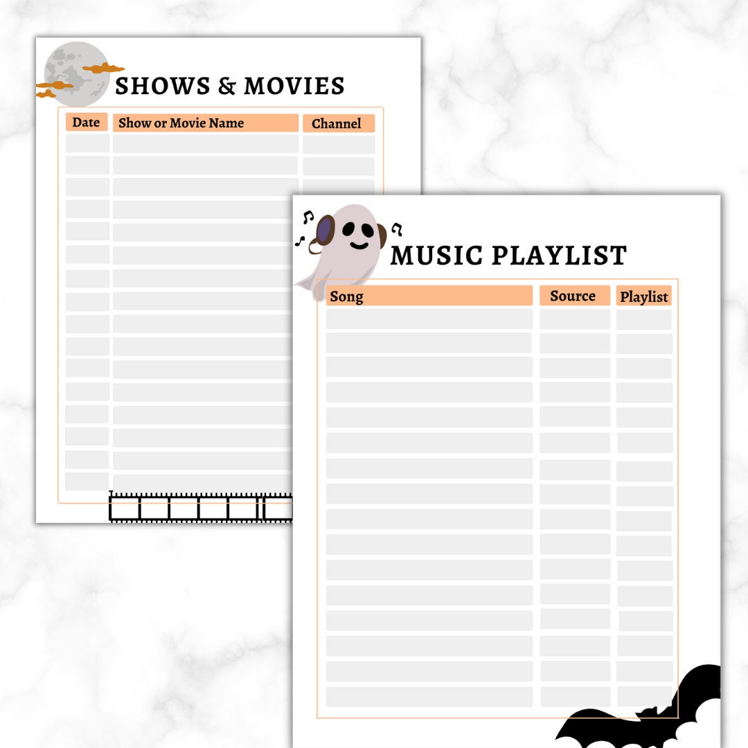 Halloween Planner Printable Halloween Party Planner - Etsy