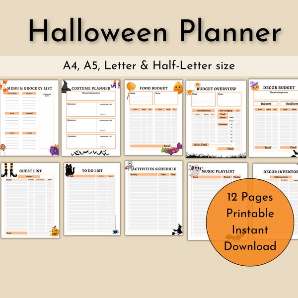 Halloween Party Planner - Etsy