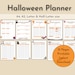 Halloween Planner Printable, Halloween Party Planner, Halloween Bundle ...