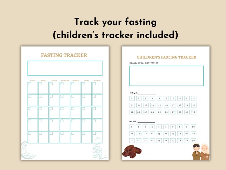 Ramadan Planner Printable, Ramadan Journal, Muslim Planner, Quran ...