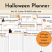 Halloween Planner Printable, Halloween Party Planner, Halloween Bundle ...