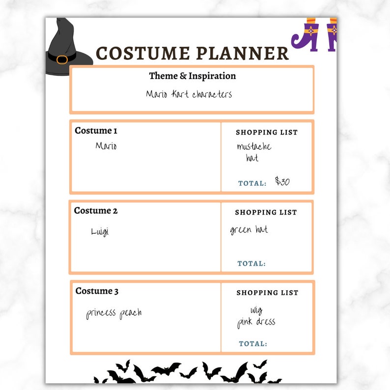 Halloween Planner Printable Halloween Party Planner - Etsy