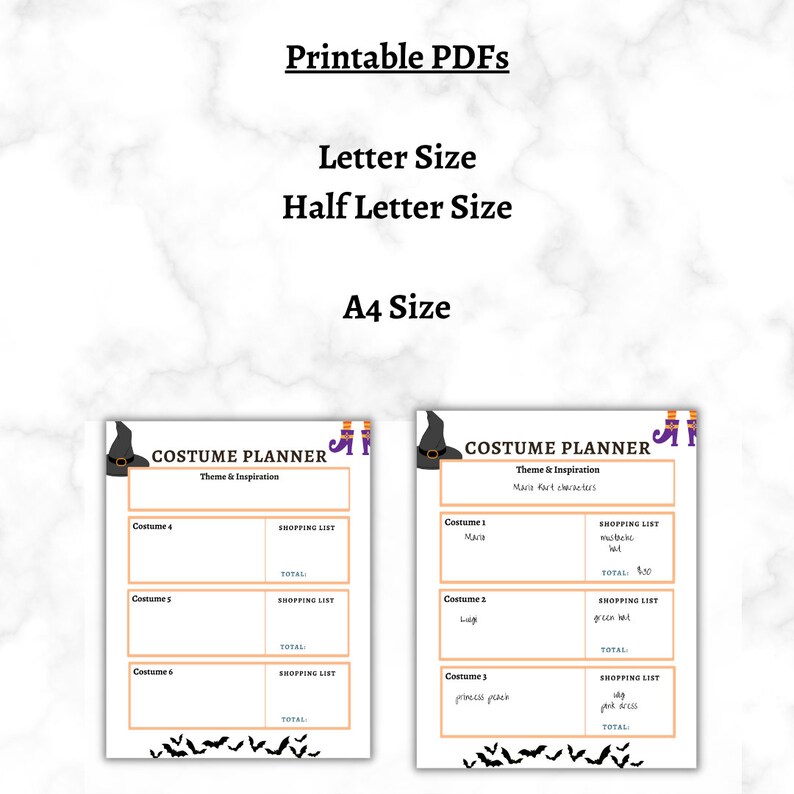 Halloween Planner Printable Halloween Party Planner - Etsy