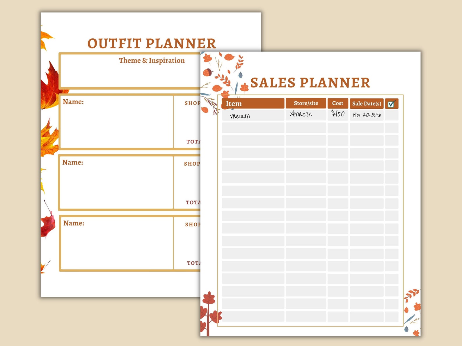 Thanksgiving Planner Printable, Thanksgiving Organizer, Holiday Planner ...