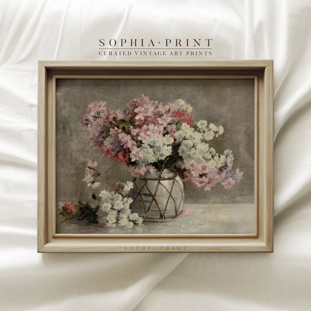 Light Colored Flower Art Print, Light Colored Corsage Painting Print ...