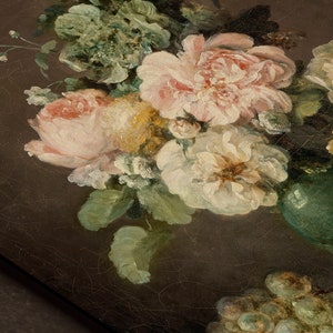 Great Light Colored Roses Painting Art, Light Colored Flower Art Print ...