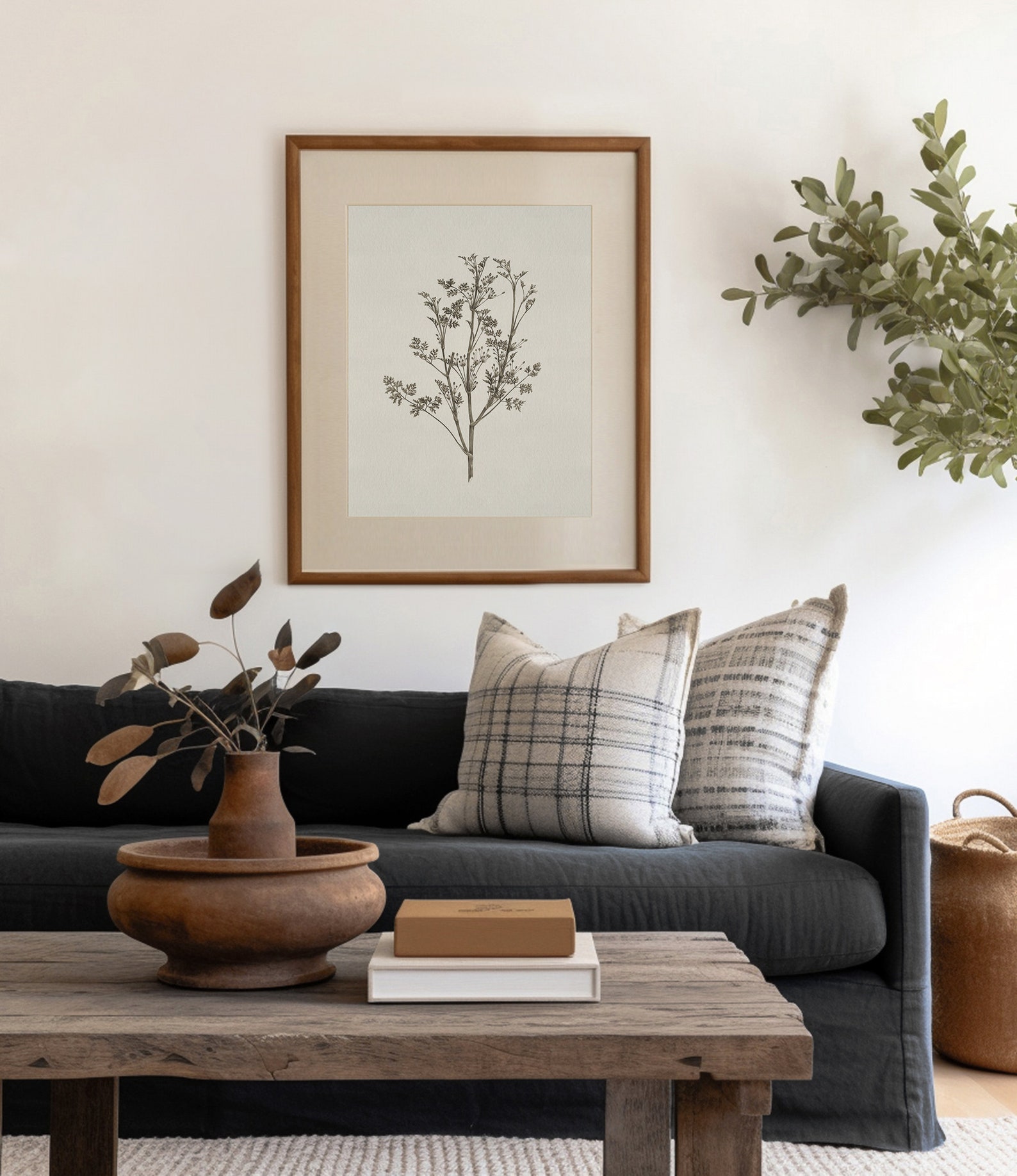 Vintage Botanical Print SET of Two, Cottagecore Prints, Farmhouse Wall ...