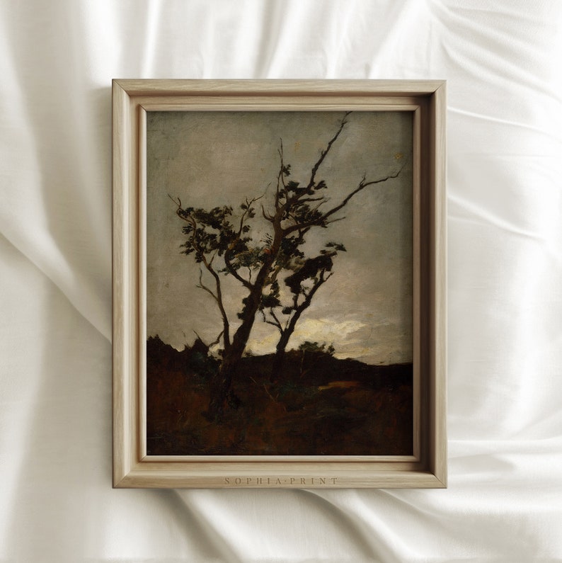 Dark Tired Tree, Twin Pale Tree, Sophia Print, Mailed Print, Shipped ...