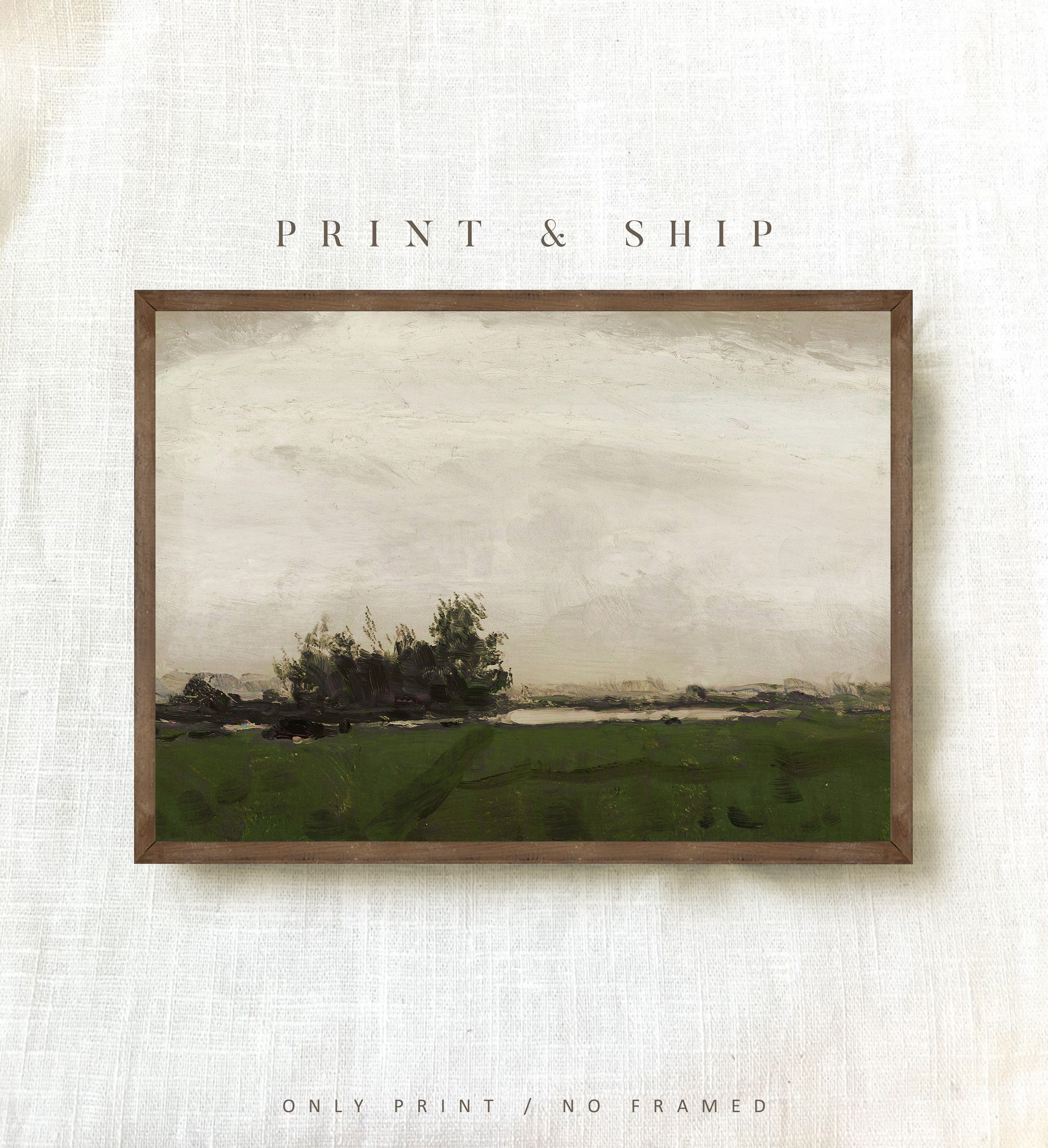 Country Oil Painting PRINTED, Landscape Prints, Kitchen Shelf Art ...