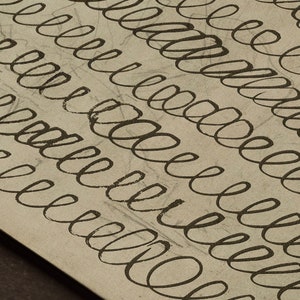 Vintage Inspired Art Print, Scribble Sketch, Beige Scribbles Wall Art ...