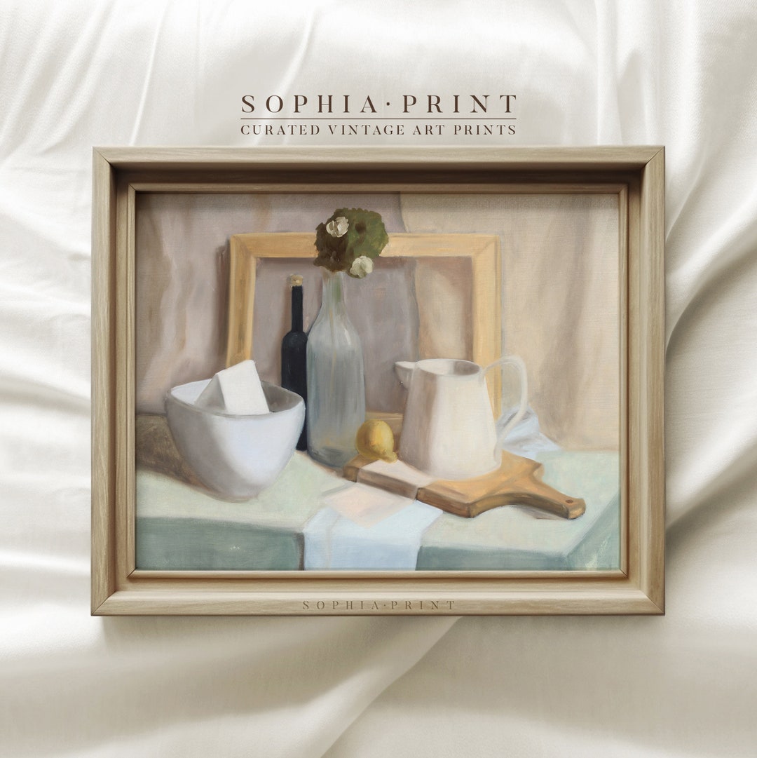 Dining Painting Print, Dining Table Art Print, Painting Art Print, Oil ...