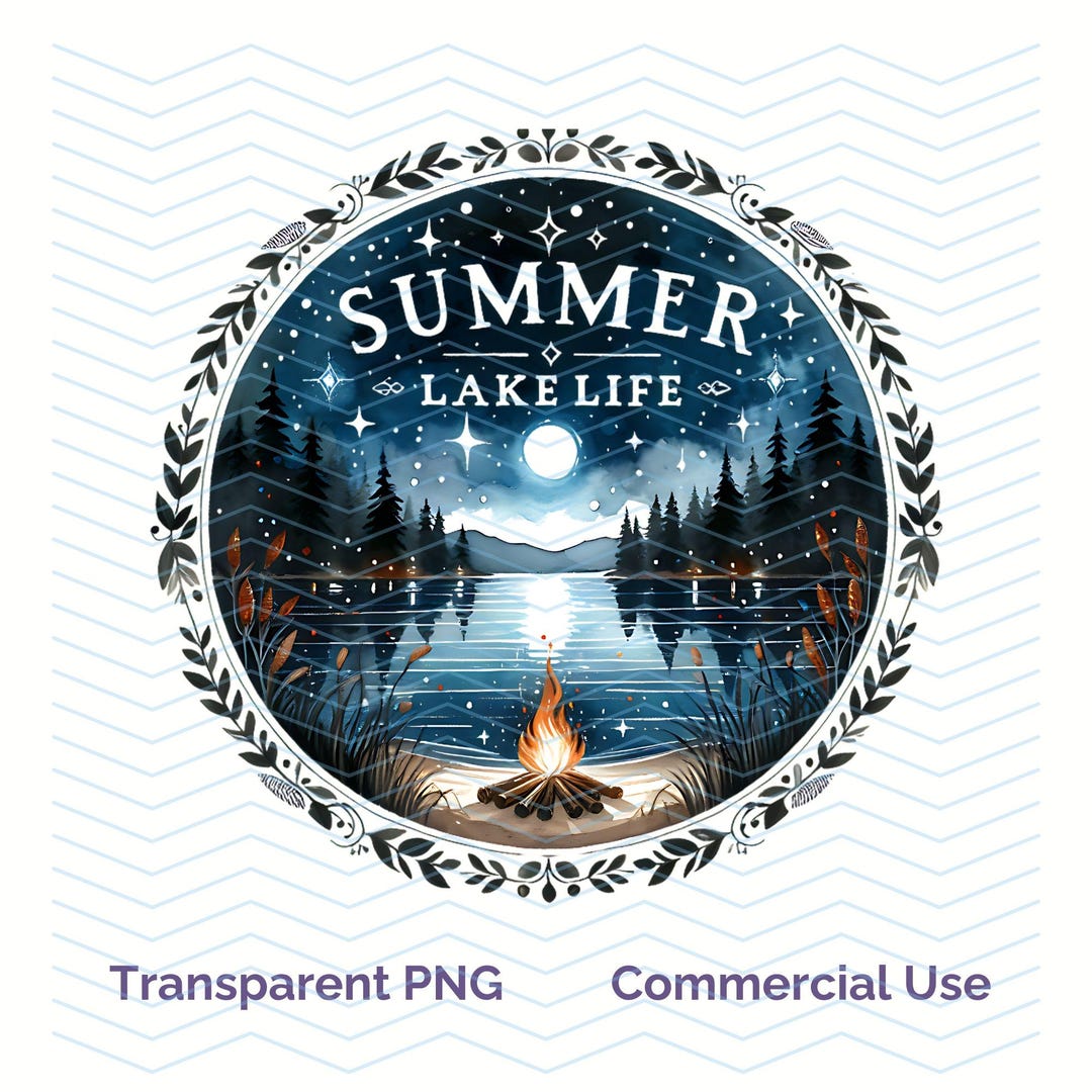 Summer Lake Life Retro Png Design, Spring Outdoors Sublimation Digital ...