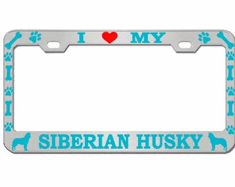 Siberian Husky License Plate | Etsy