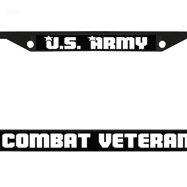 Combat Veteran License Plate Frame - Etsy