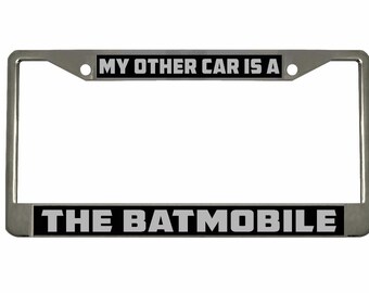 Batmobile License Plate Frame - Etsy