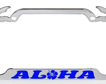 Aloha Palm Tree Heavy Duty Metal License Plate Frame - Etsy