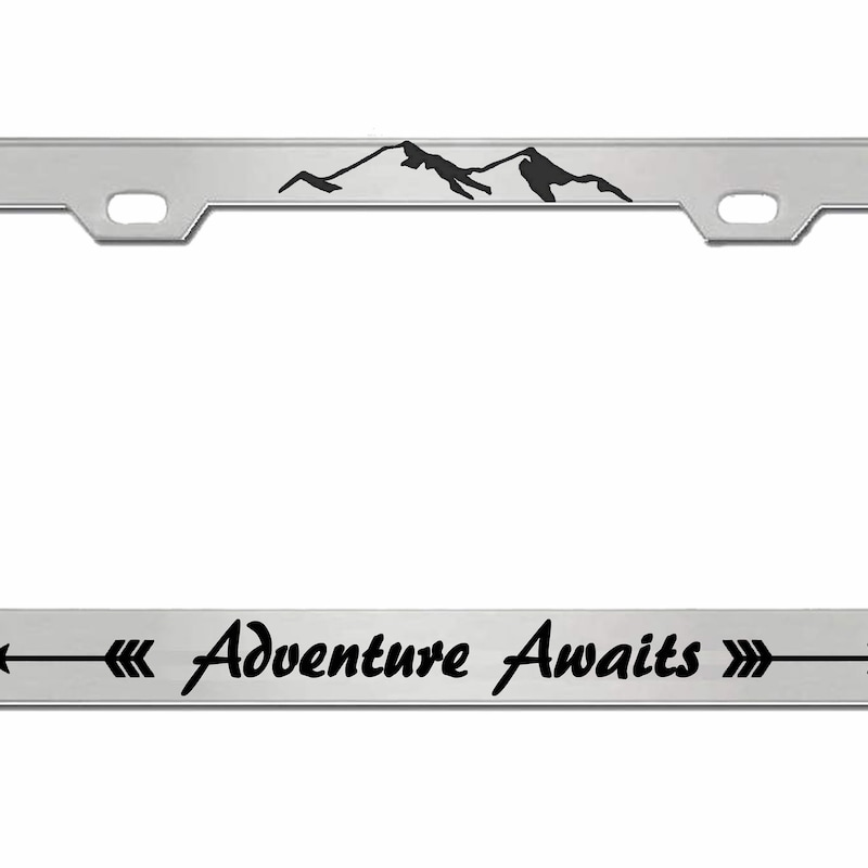 Adventure Awaits License Plate Frame - Etsy
