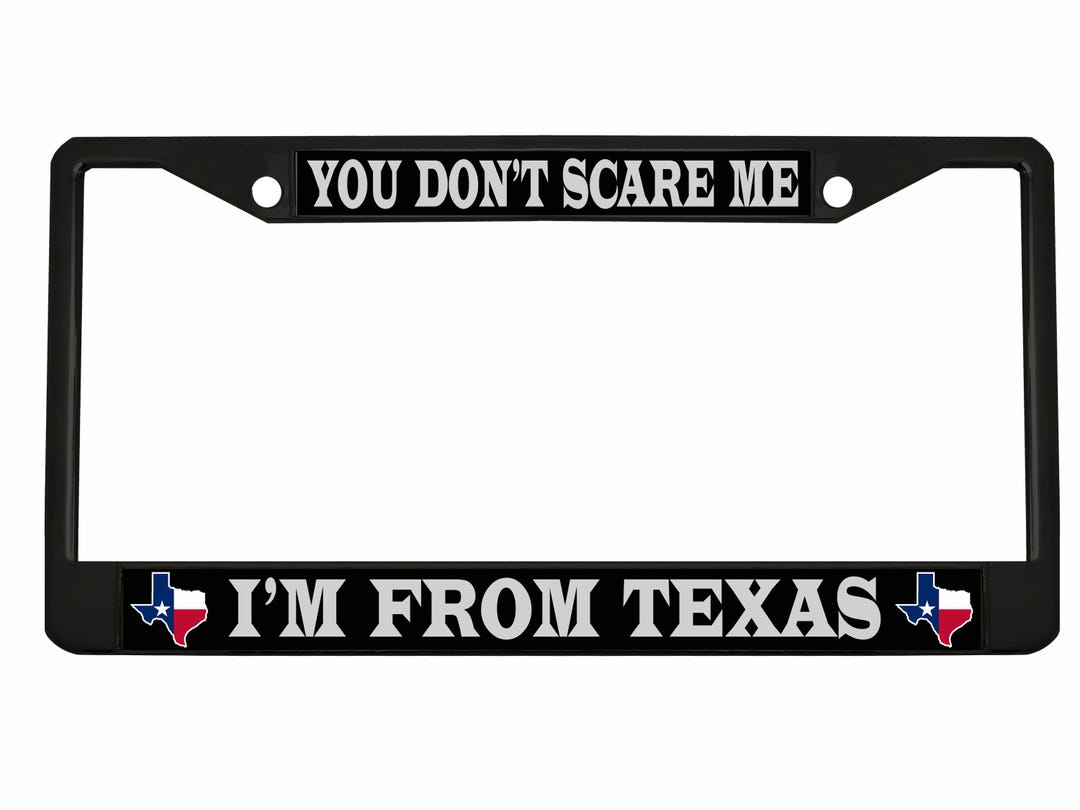 Texas Pride License Plate Frame: Personalized Car Tag Holder - Etsy
