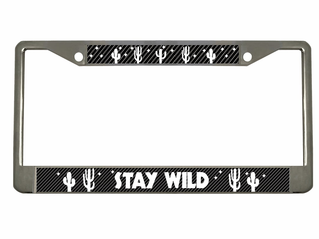 Stay Wild Style Heavy Duty Metal License Plate Frame/car Accessories ...