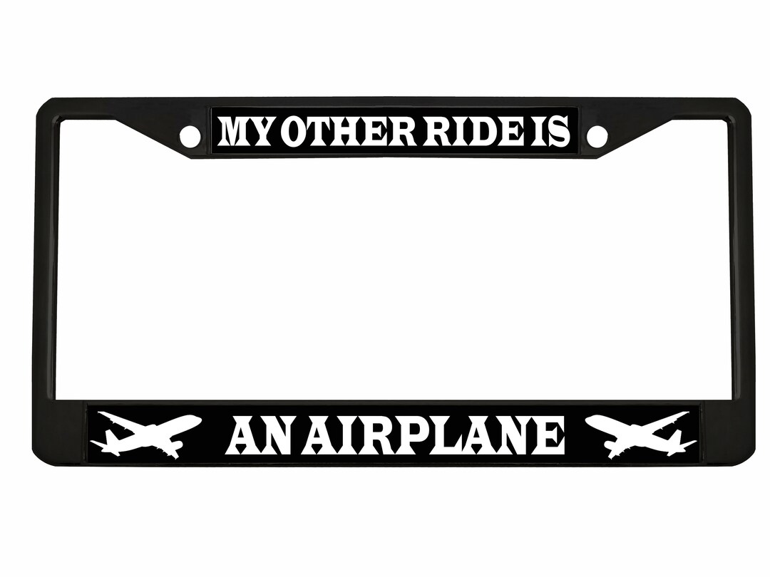 Airplane License Plate Frame: Heavy Duty Metal Car Tag Holder - Etsy