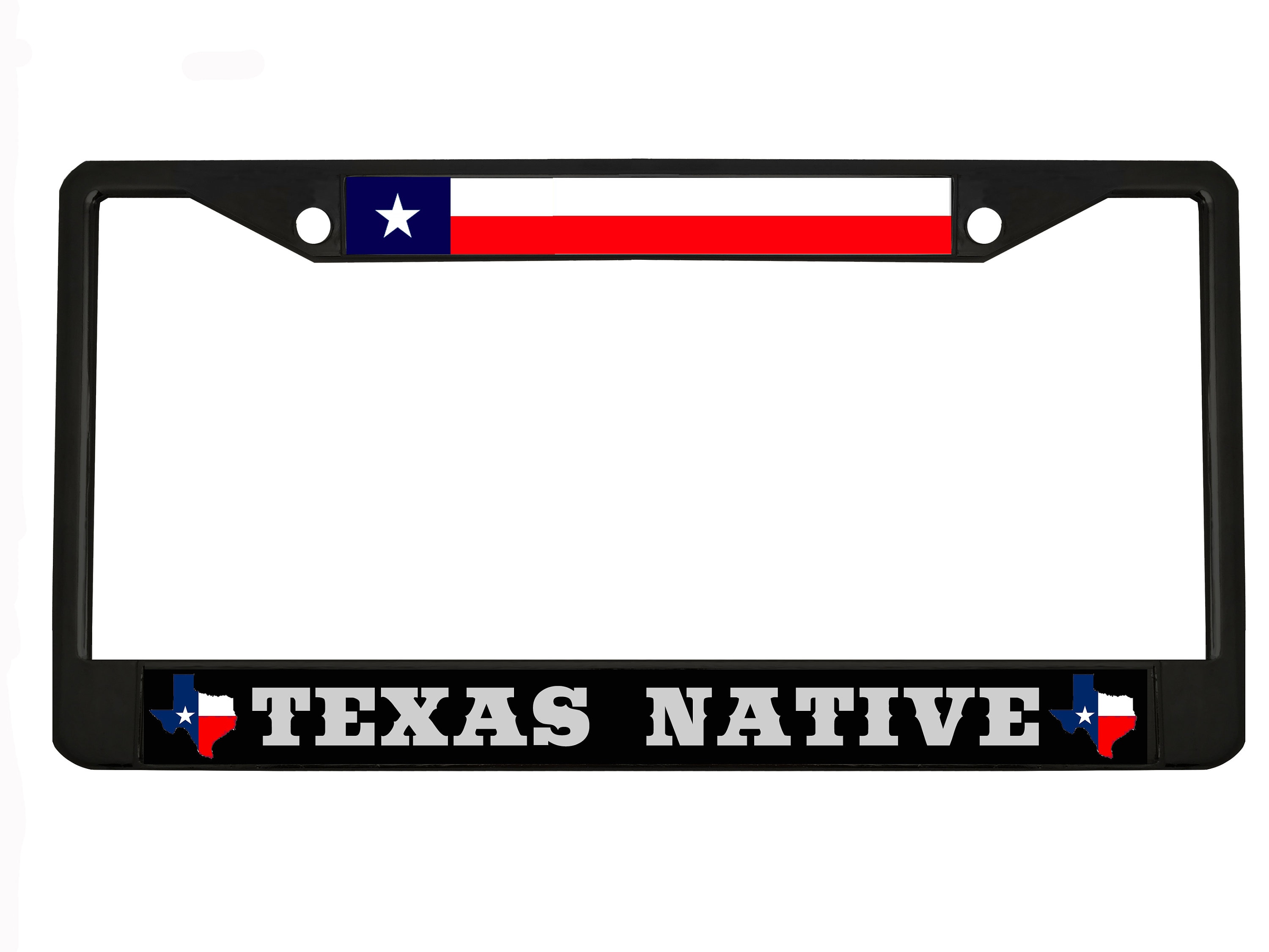 Texas Native Texas Design Heavy Duty Metal Car License Plate Frame Auto ...