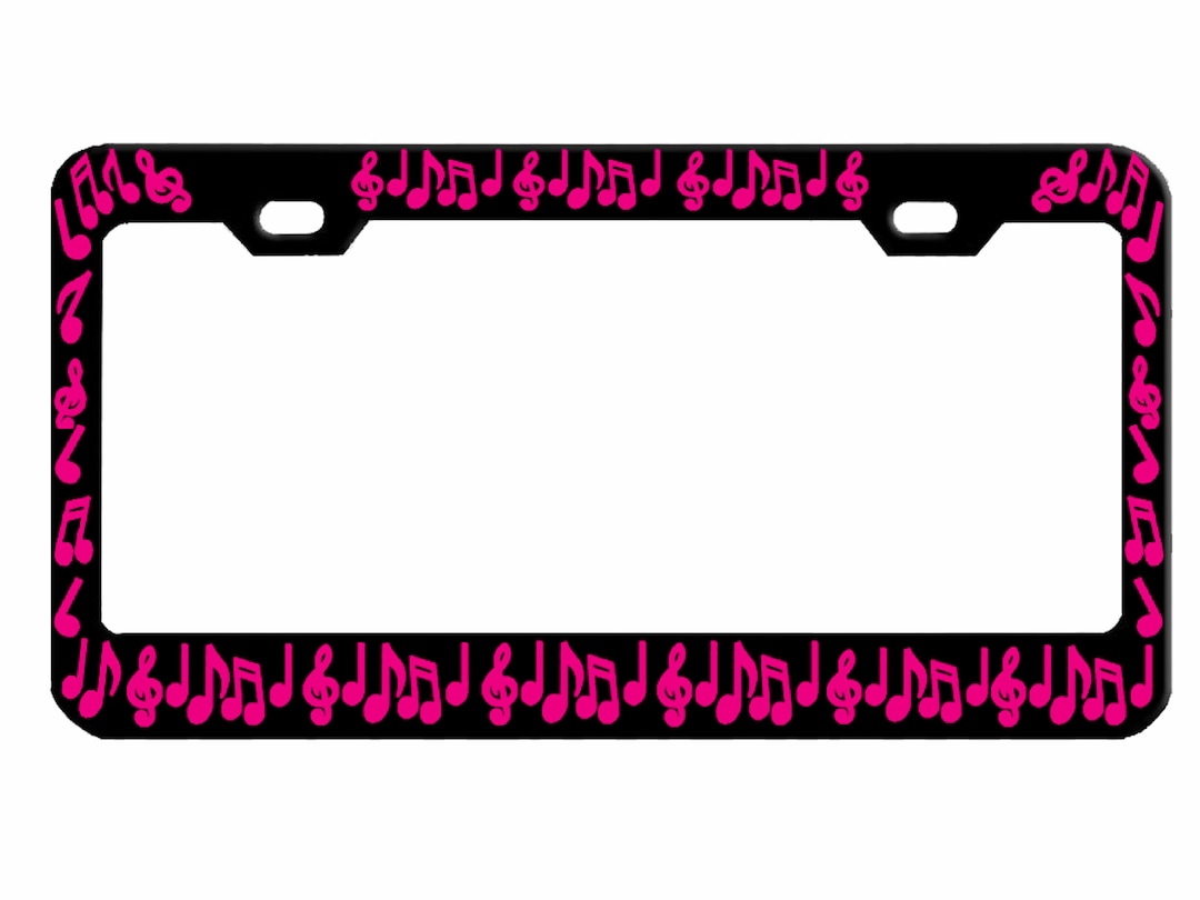 Music Musical Note Treble Clef Pattern Stainless Steel Chrome Car ...