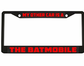 Batmobile License Plate Frame - Etsy