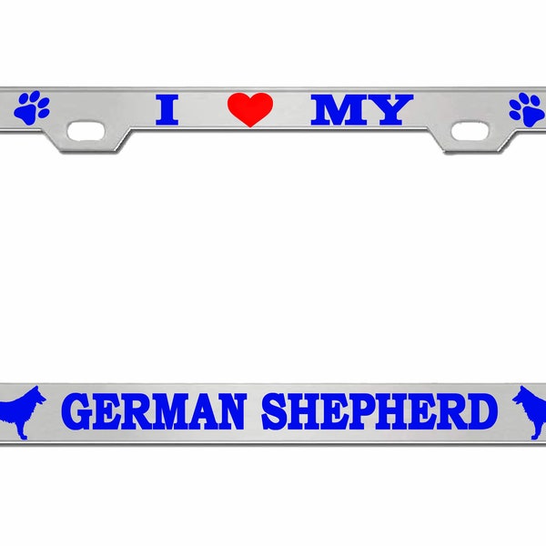German Shepherd License Plate - Etsy