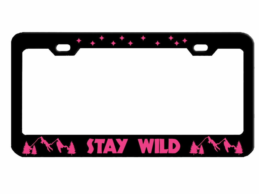 Stay Wild Style Heavy Duty Metal License Plate Frame/car Accessories ...