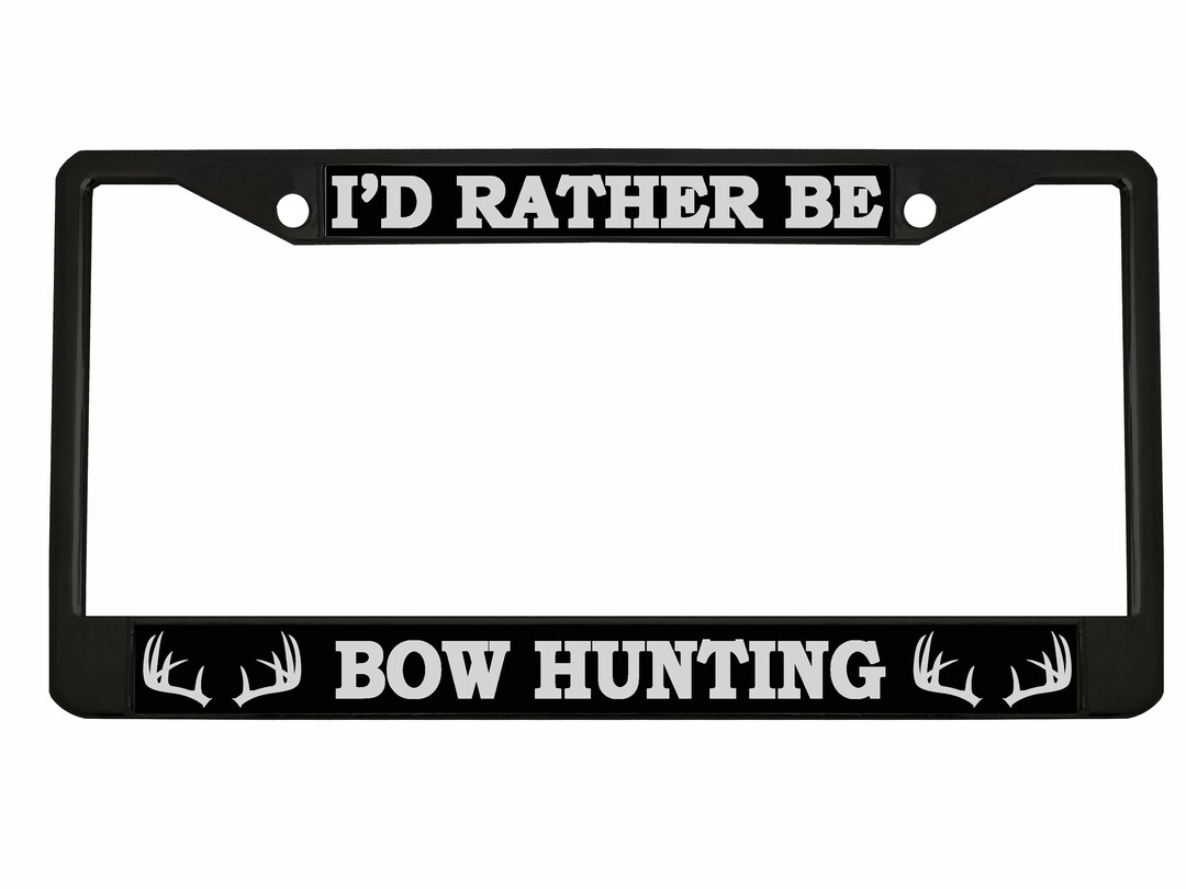 Bow Hunting License Plate Frame: Heavy Duty Metal Auto Tag Holder - Etsy
