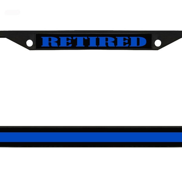 Retired License Plate Frame - Etsy