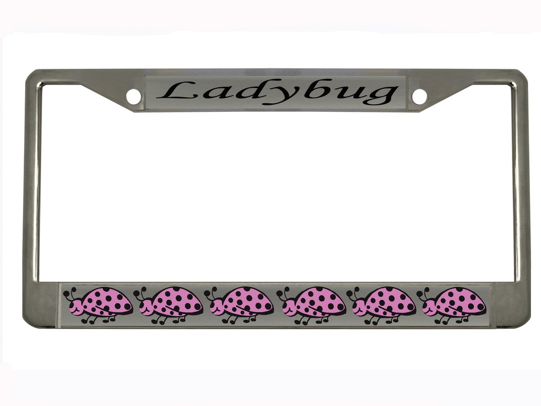 Ladybug Ladybugs Design Heavy Duty Metal Car License Plate Frame Auto ...