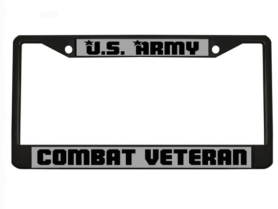 U.S. Army Combat Veteran Design Heavy Duty Metal Car License - Etsy