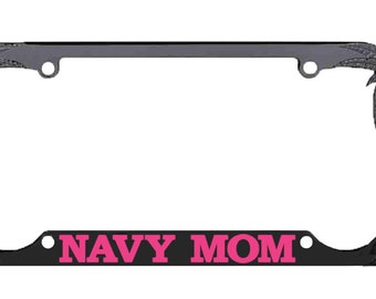 Navy Mom License Plate Frame - Etsy