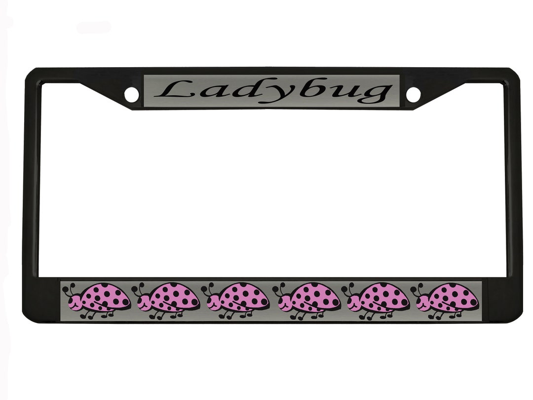 Ladybug Ladybugs Design Heavy Duty Metal Car License Plate Frame Auto ...